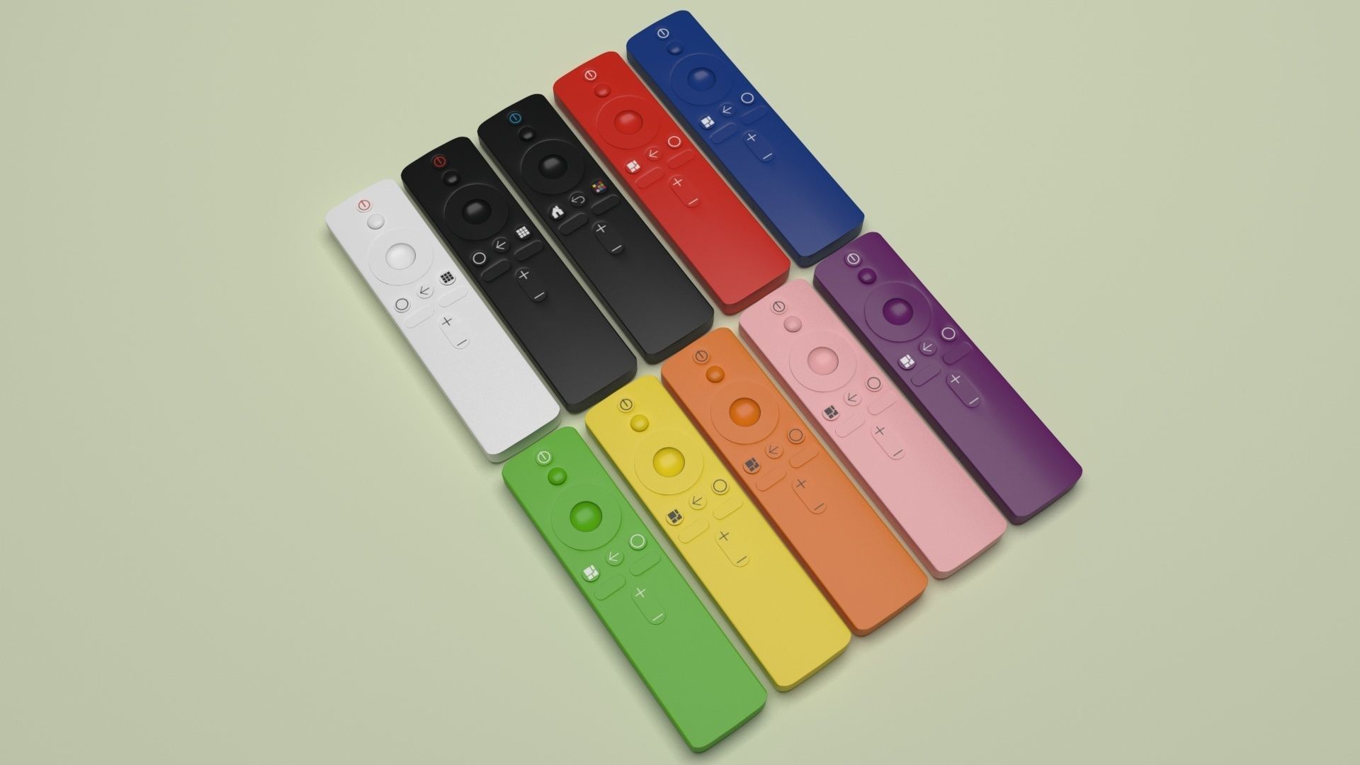 TV Box Remote Controls Set 3D model | CGTrader