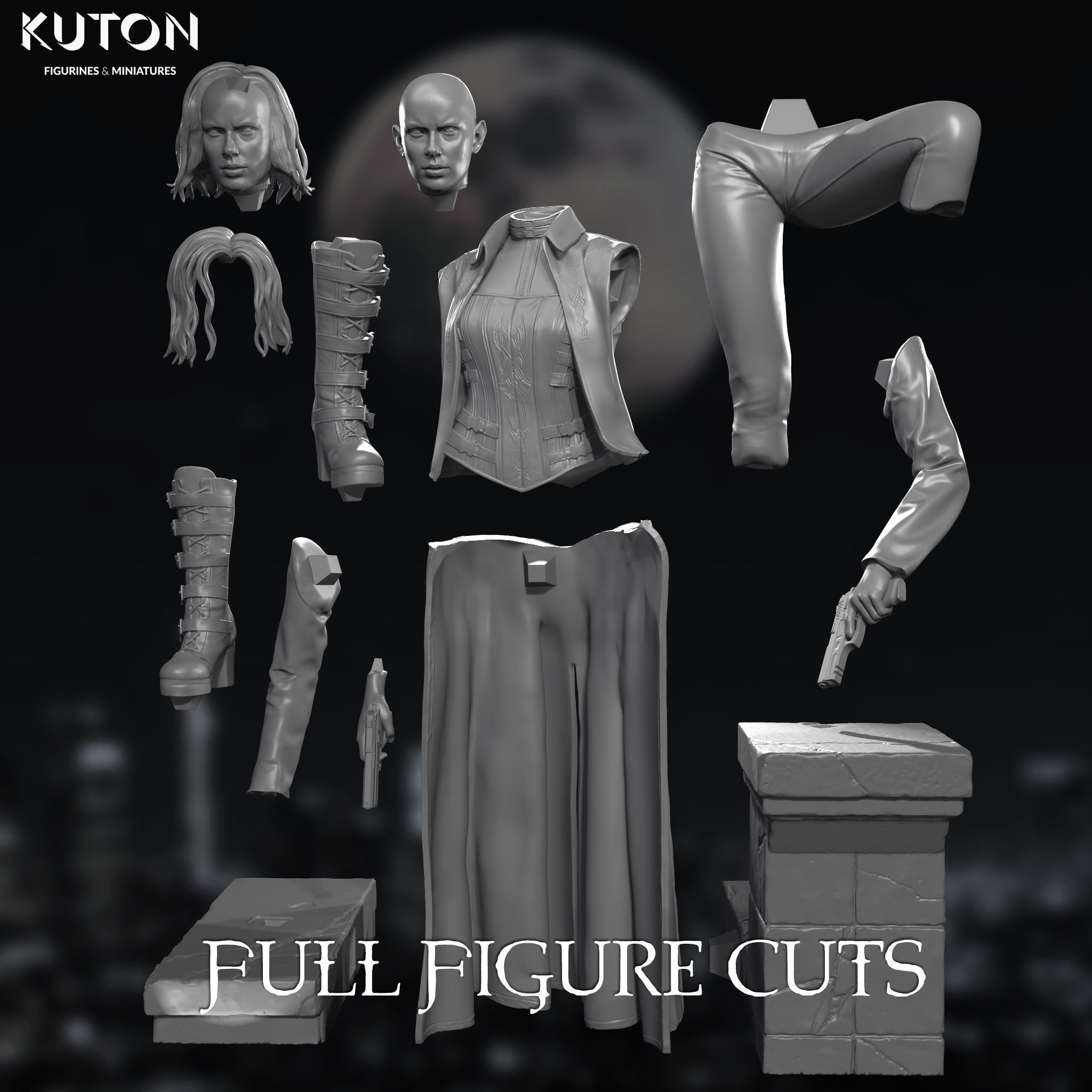 Underworld Selene 3D model 3D printable | CGTrader