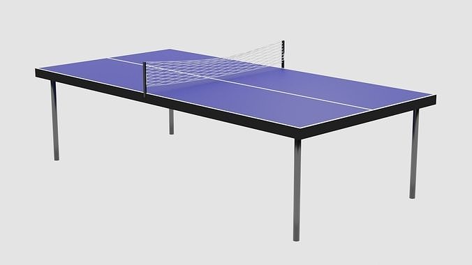 3D model Realistic 3D Ping Pong Table Model VR / AR / low-poly | CGTrader