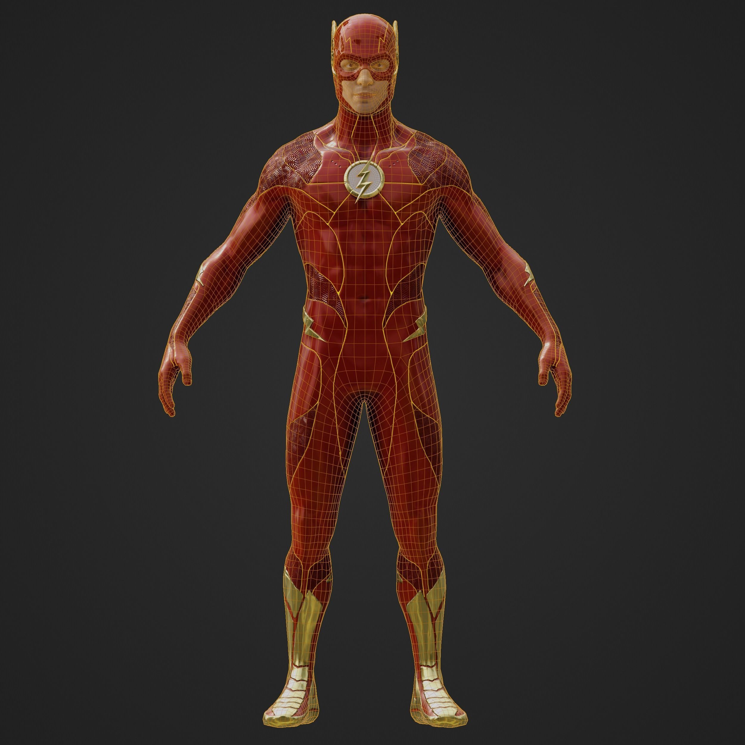 3D model The Flash VR / AR / low-poly | CGTrader