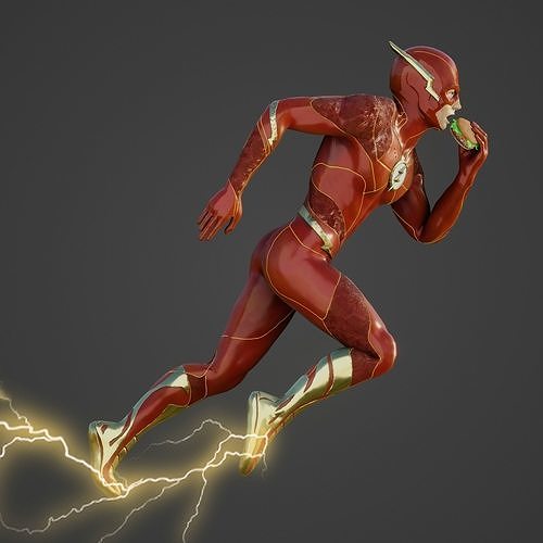 3D model The Flash VR / AR / low-poly | CGTrader