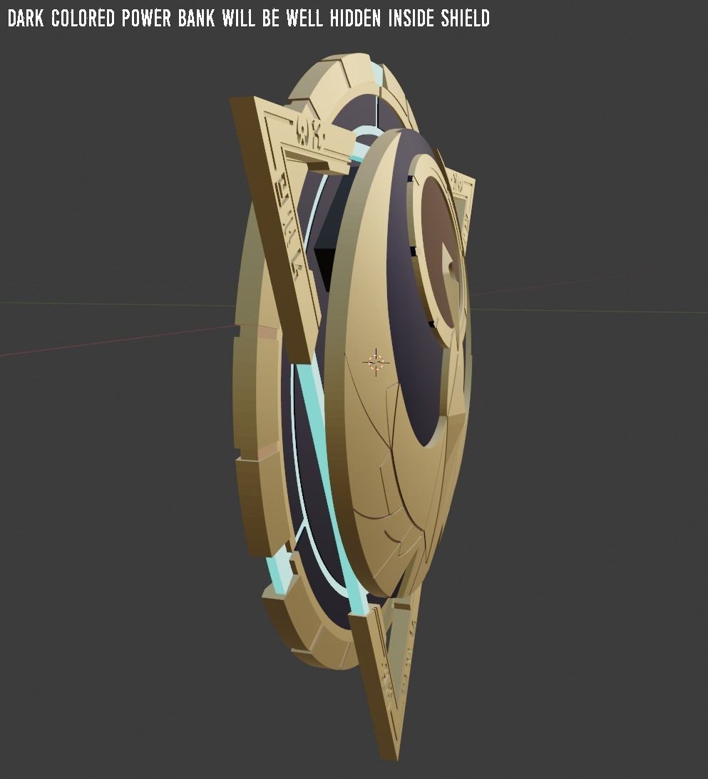 Genshin Impact - Candace shield - led strips support 3D model 3D ...