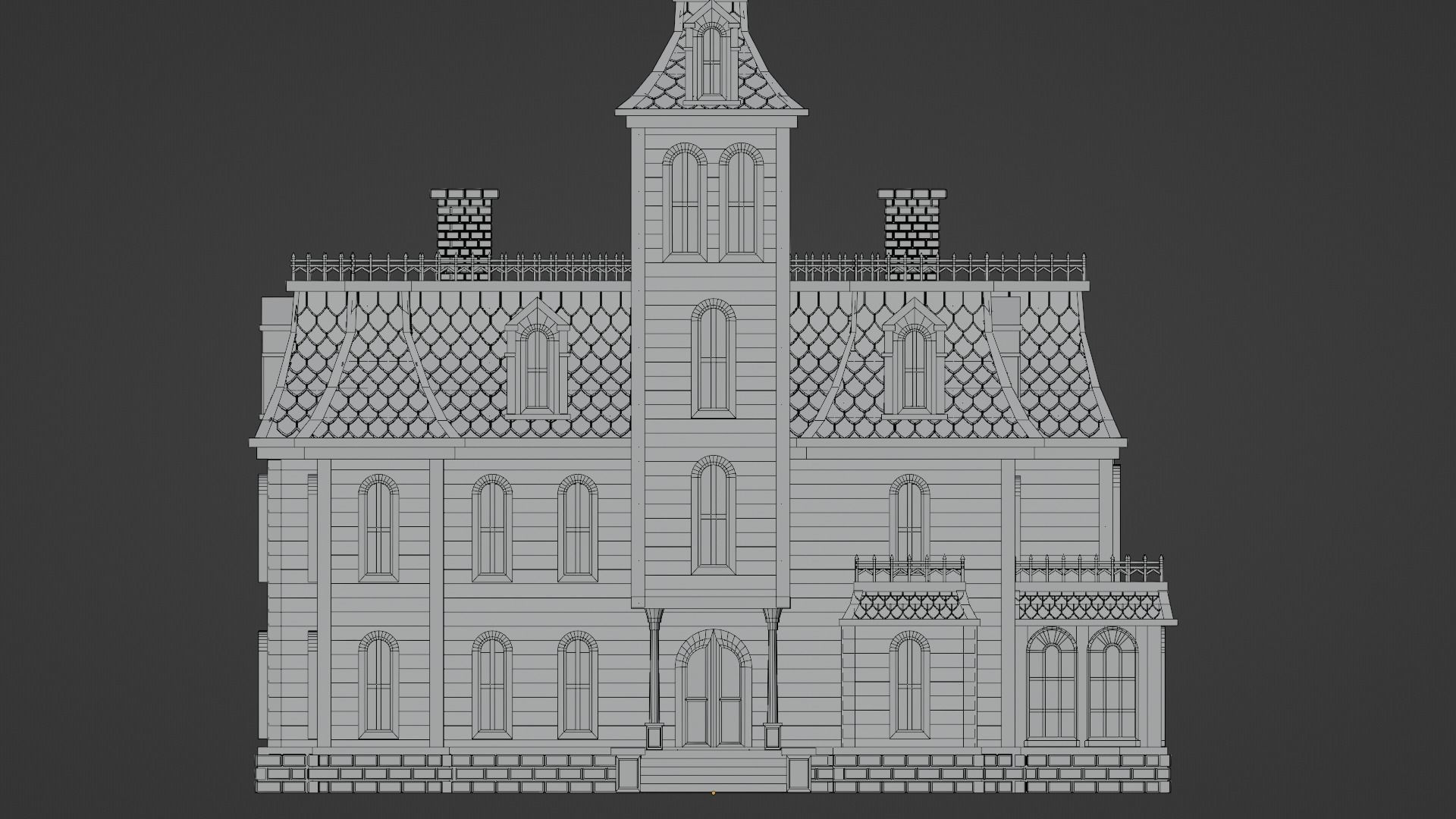 Addams Family House 3D model | CGTrader