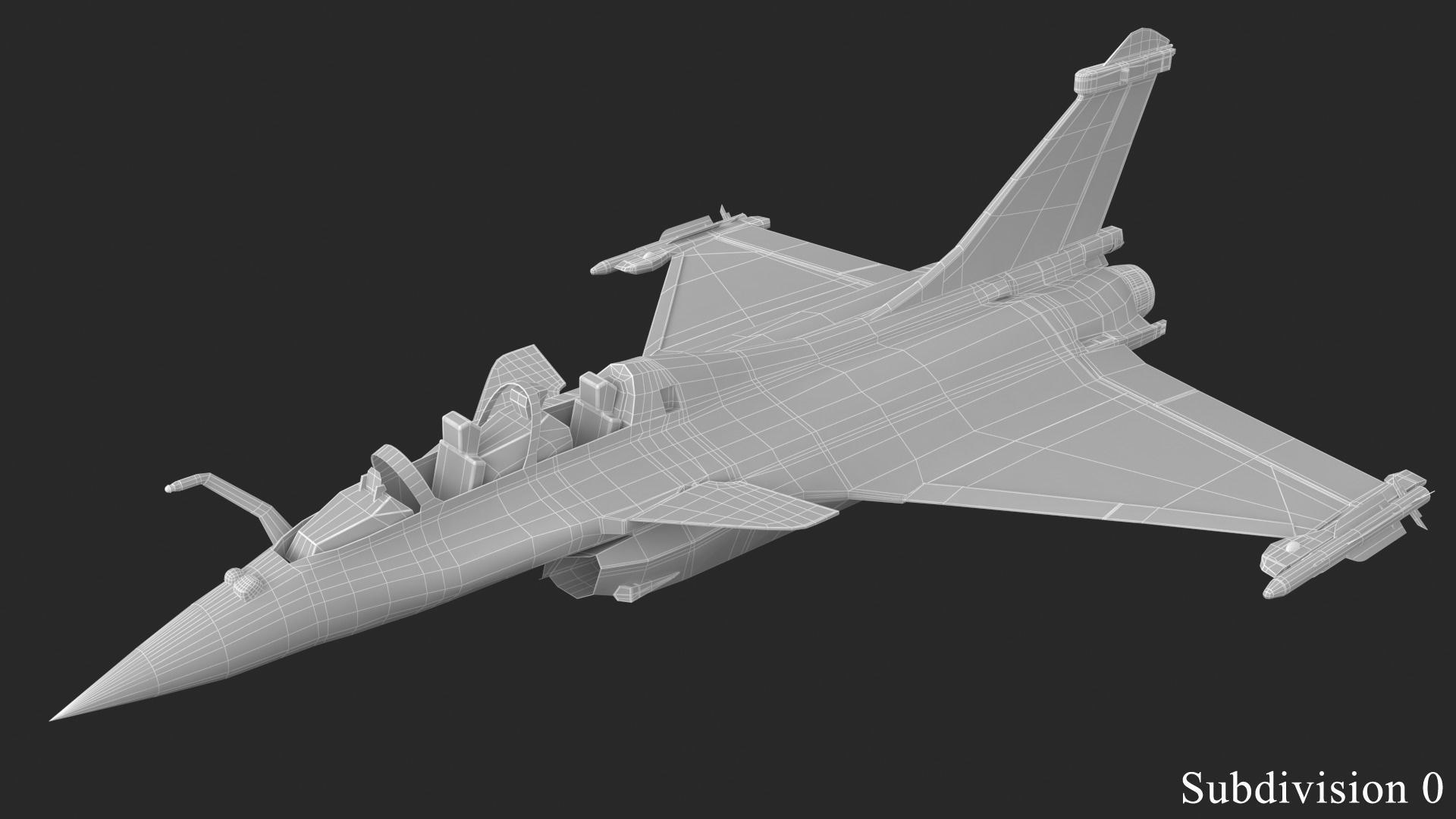 Aircraft Rafaele B Fly Clay 3D model | CGTrader
