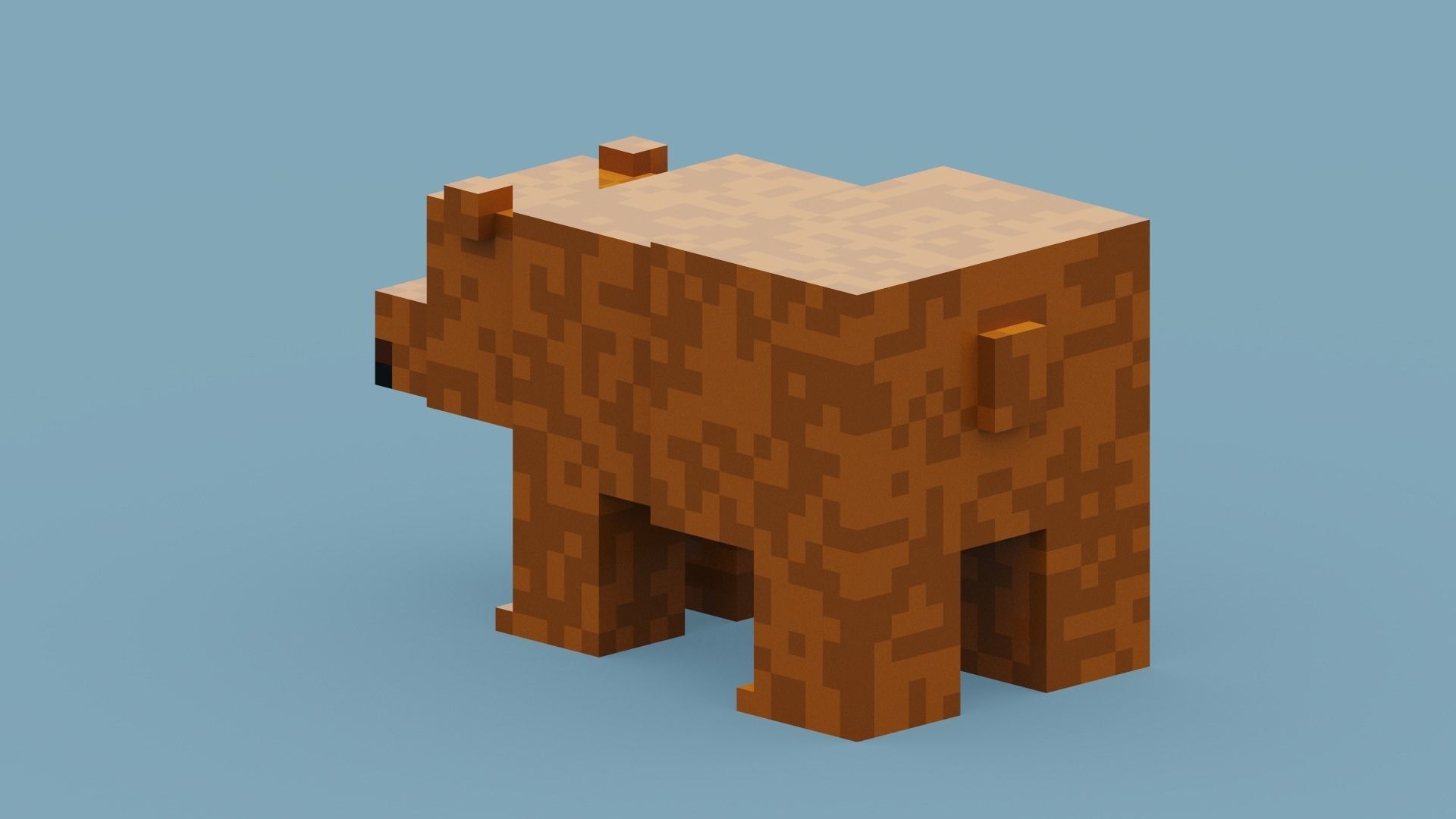 3D model Minecraft Grizzly Bear VR / AR / low-poly | CGTrader