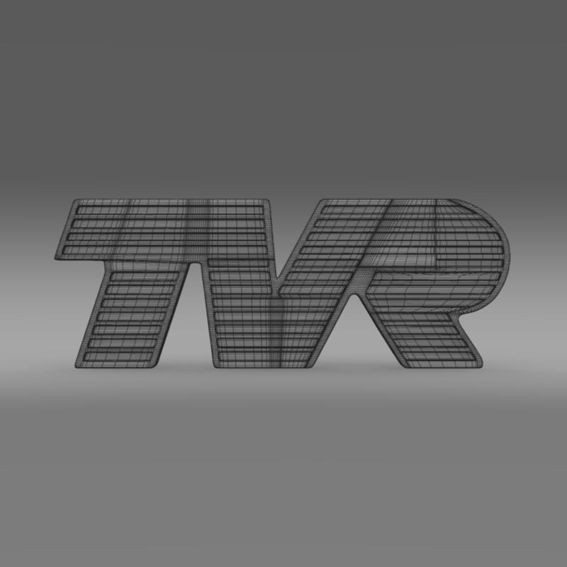 Tvr Logo 3D model | CGTrader