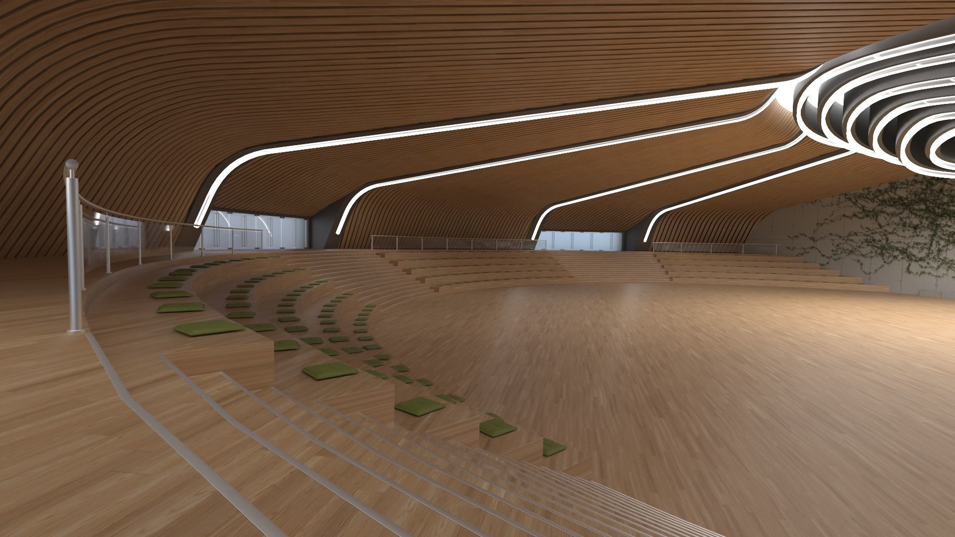 3D model Forum Hall VR / AR / low-poly | CGTrader