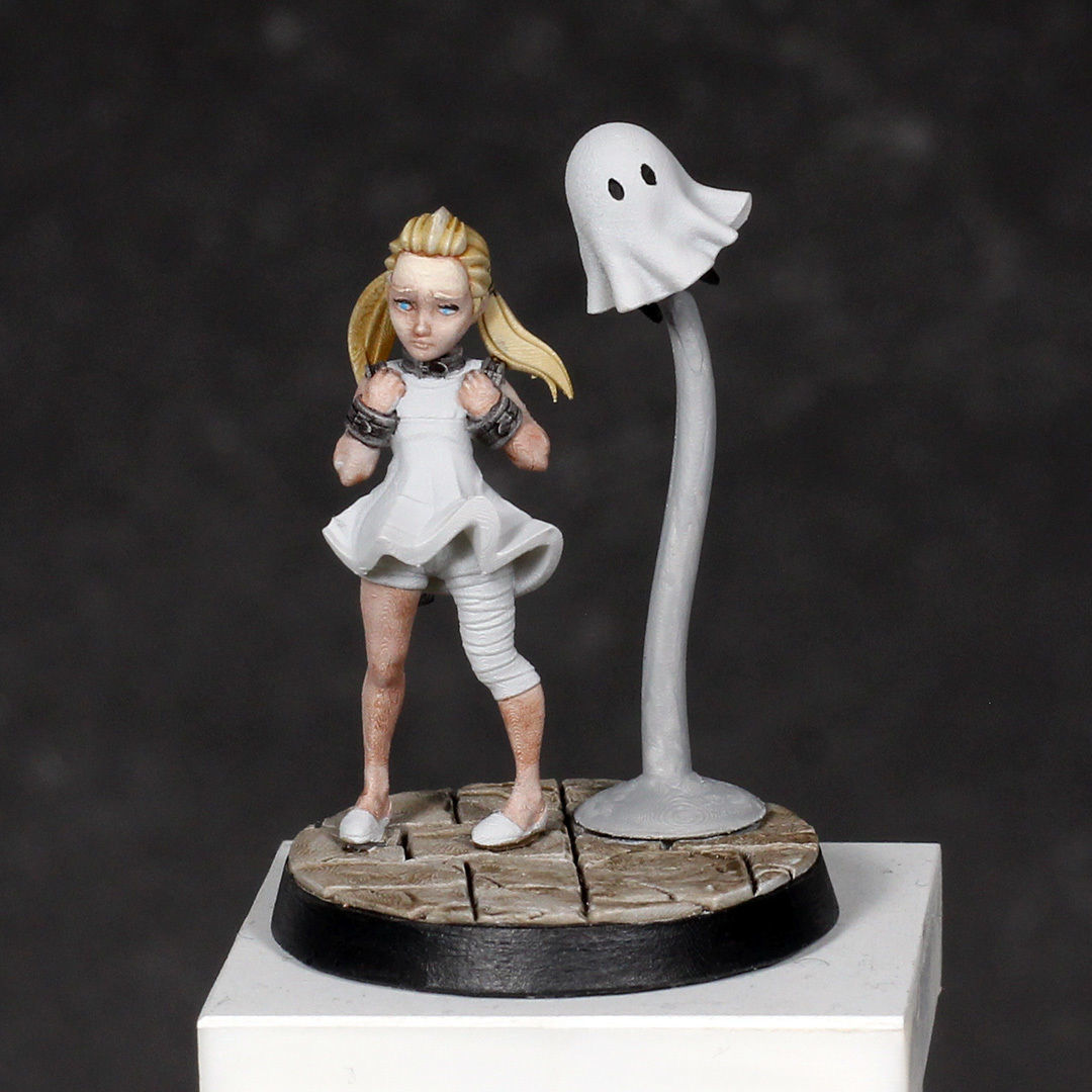 Fio and Mama - Nier - 32mm Miniature free 3D model 3D printable | CGTrader