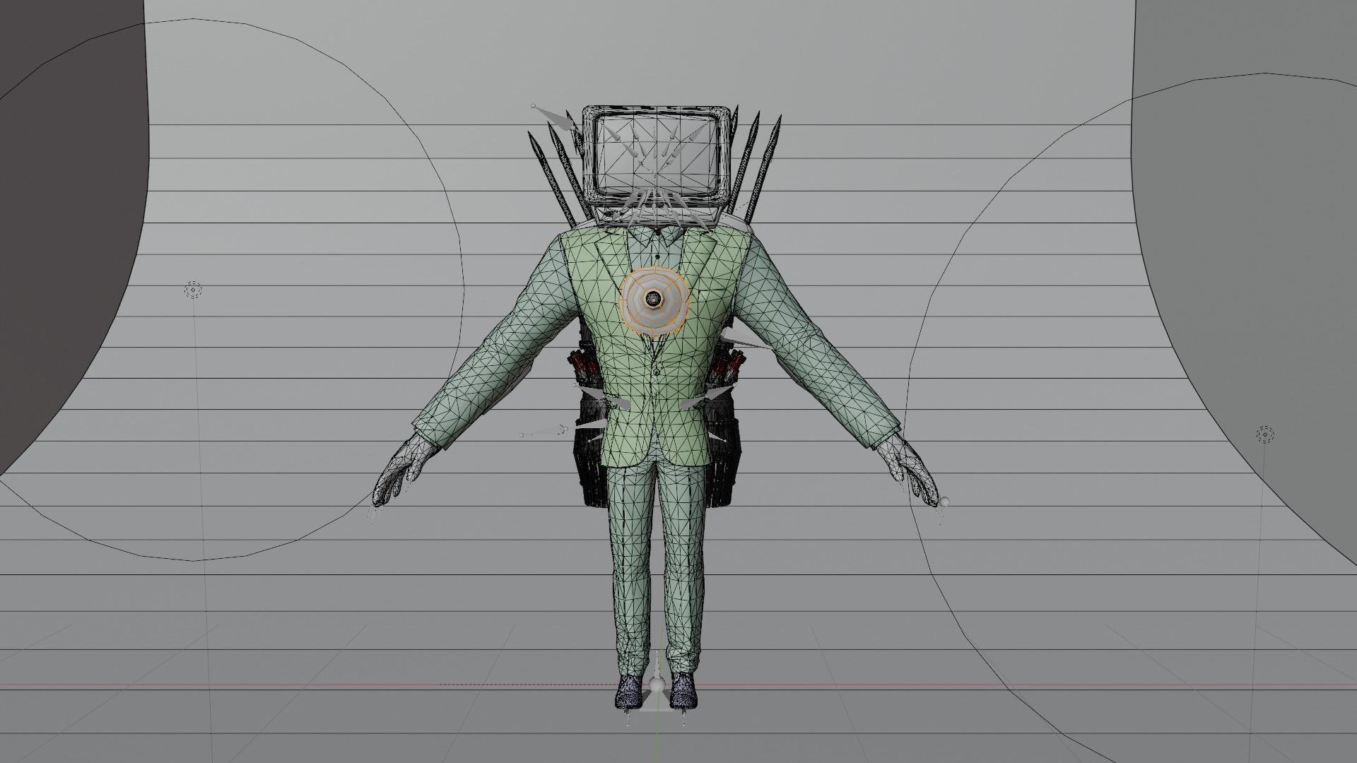 Skibidi toilet Tv Titan 3D model rigged | CGTrader