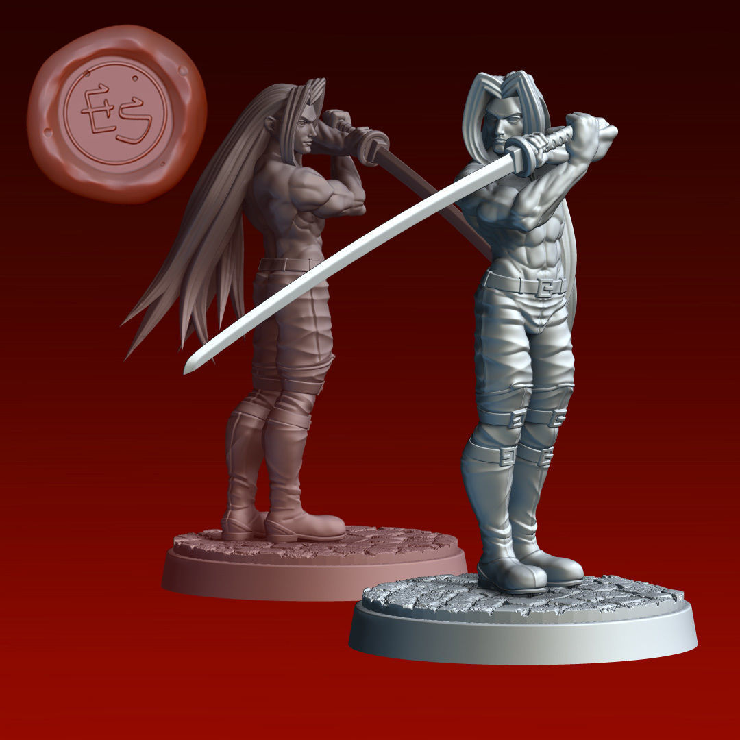 Sephiroth - Final Fantasy VII - 32mm Miniature free 3D model 3D ...