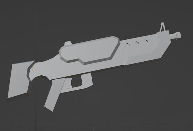 Rec-room machine gun model 3D model 3D printable | CGTrader