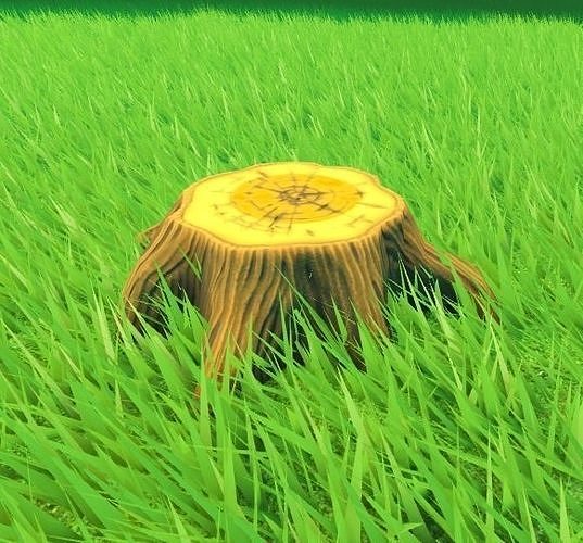 3D model Stylized Stump VR / AR / low-poly | CGTrader