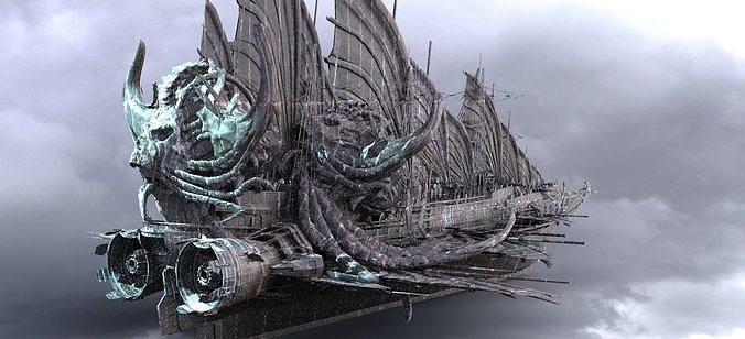 Cthulhu Airship Grand 3D model | CGTrader