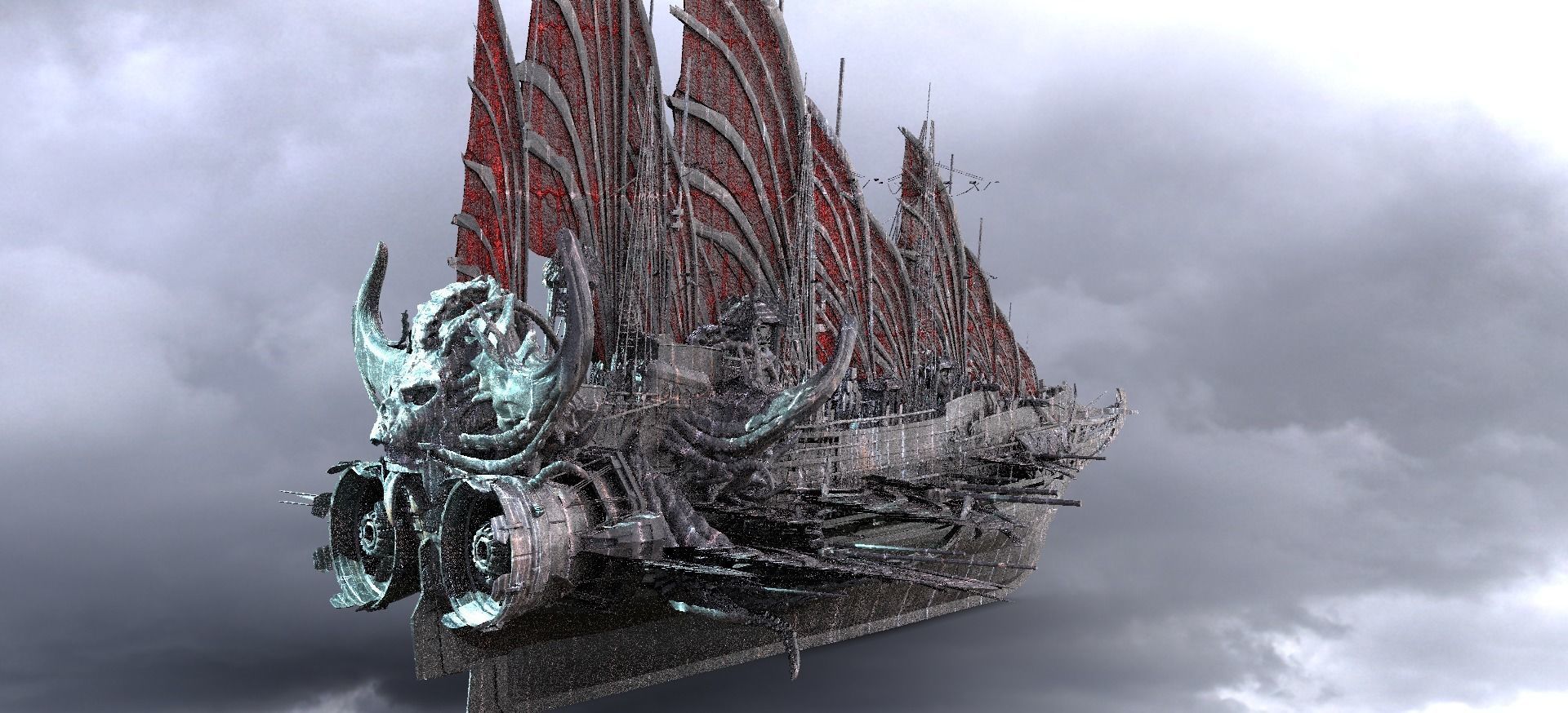Cthulhu Airship 2 ships 3D model | CGTrader