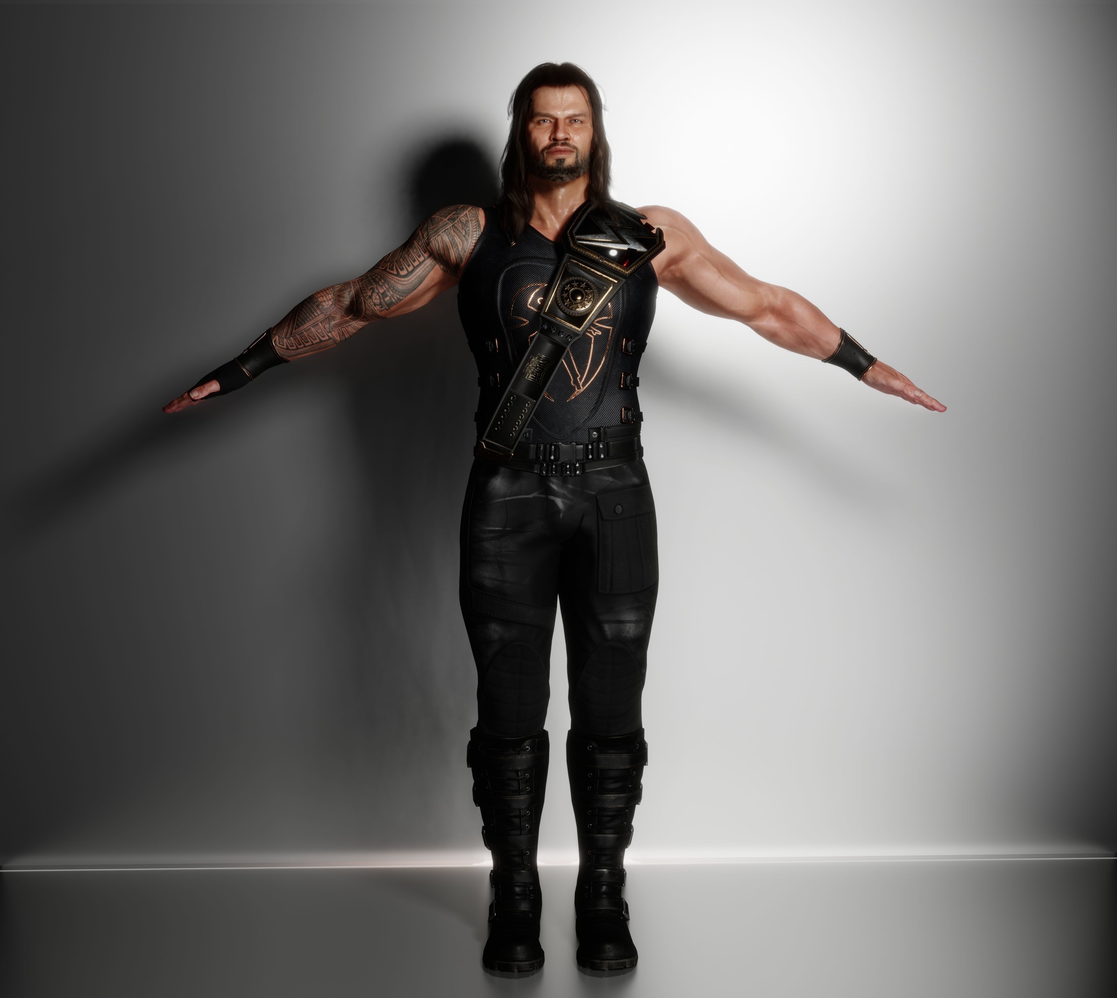 3D model Roman Reigns WWE VR / AR / low-poly | CGTrader