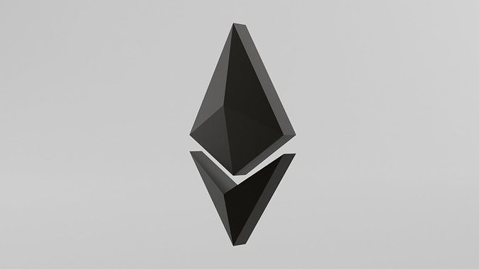 3D model Ethereum logo VR / AR / low-poly | CGTrader