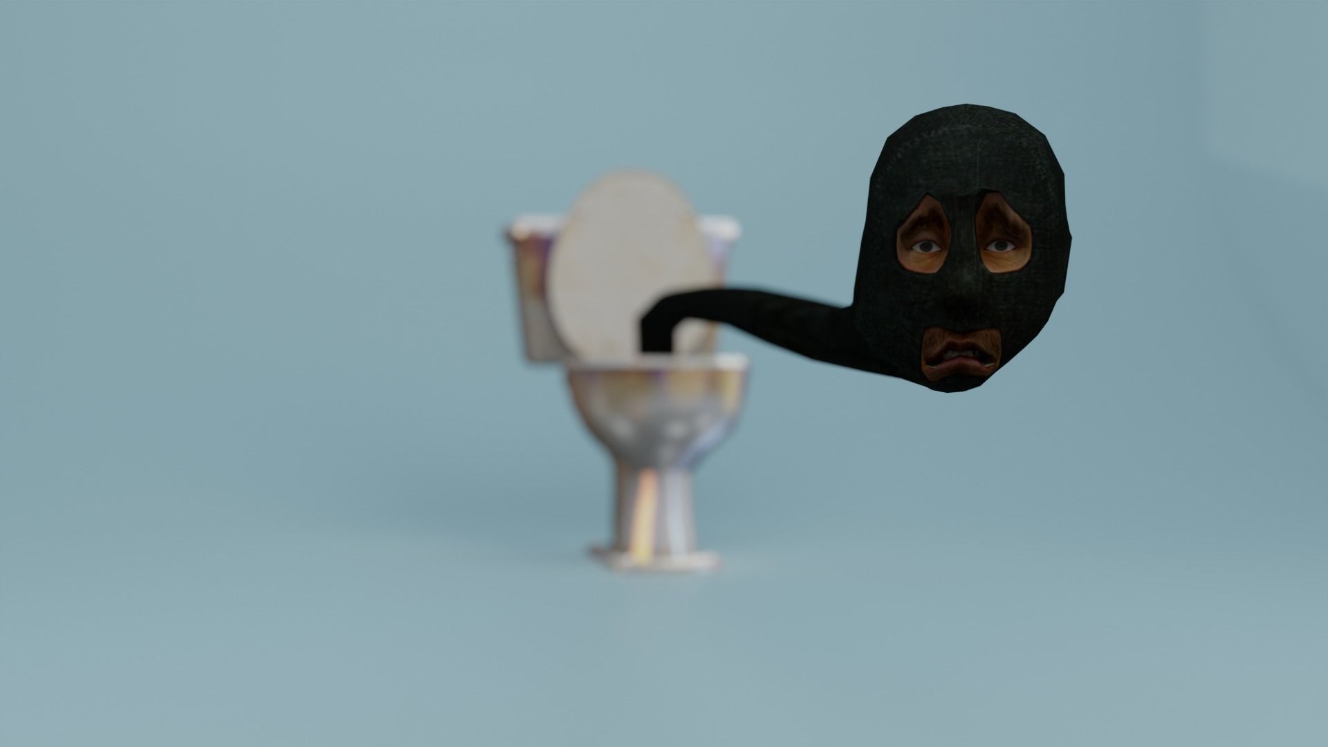 Skibidi toilet mask toilet man 3D model rigged | CGTrader