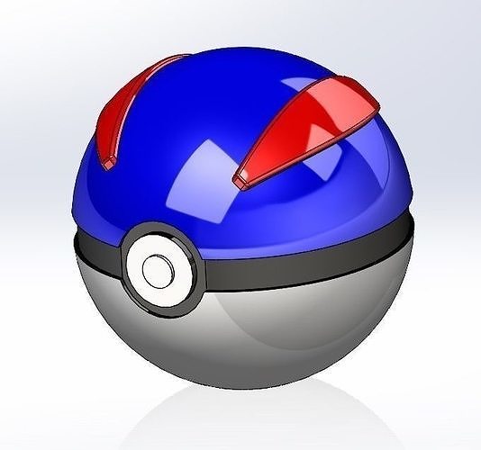 GreatBall - Pokemon 3D model 3D printable | CGTrader