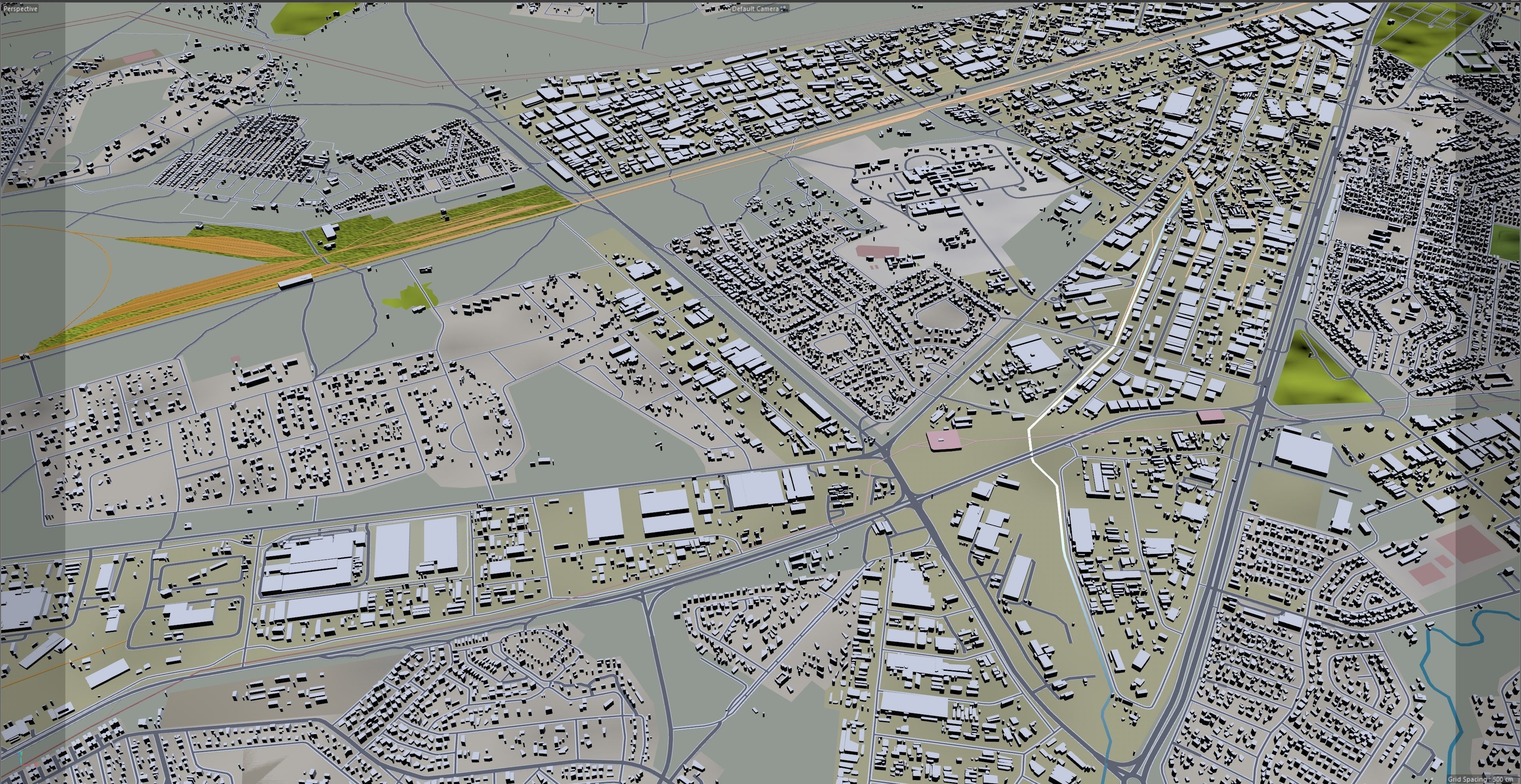 3D model Harare Zimbabwe 35km VR / AR / low-poly | CGTrader