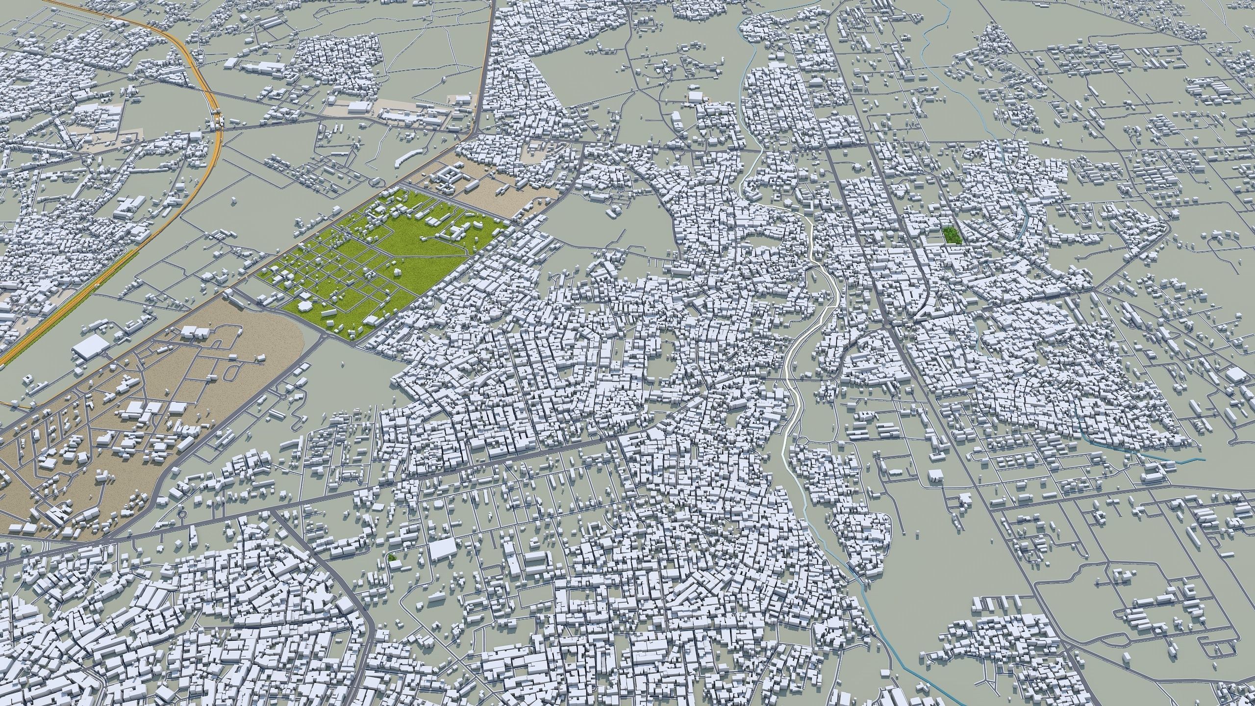 3D model Gwalior Madhya Pradesh India 25km VR / AR / low-poly | CGTrader