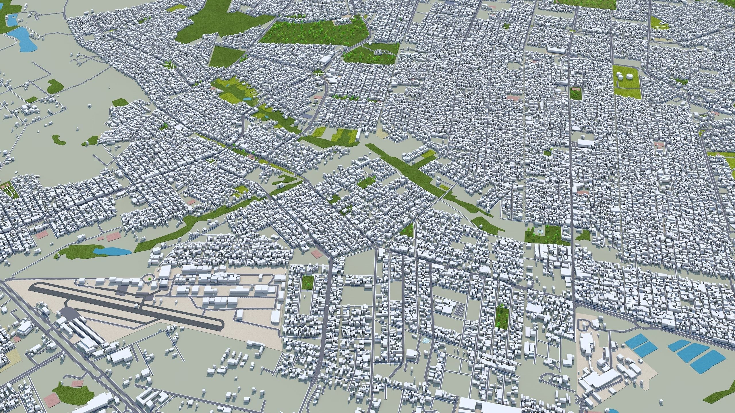 3D model Goiania State of Goias Brazil 50km VR / AR / low-poly | CGTrader