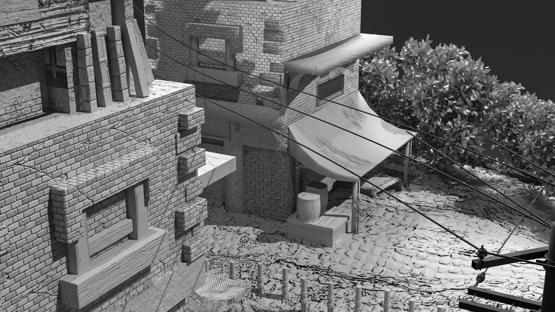 3D model COMICS HOUSE VR / AR / low-poly | CGTrader
