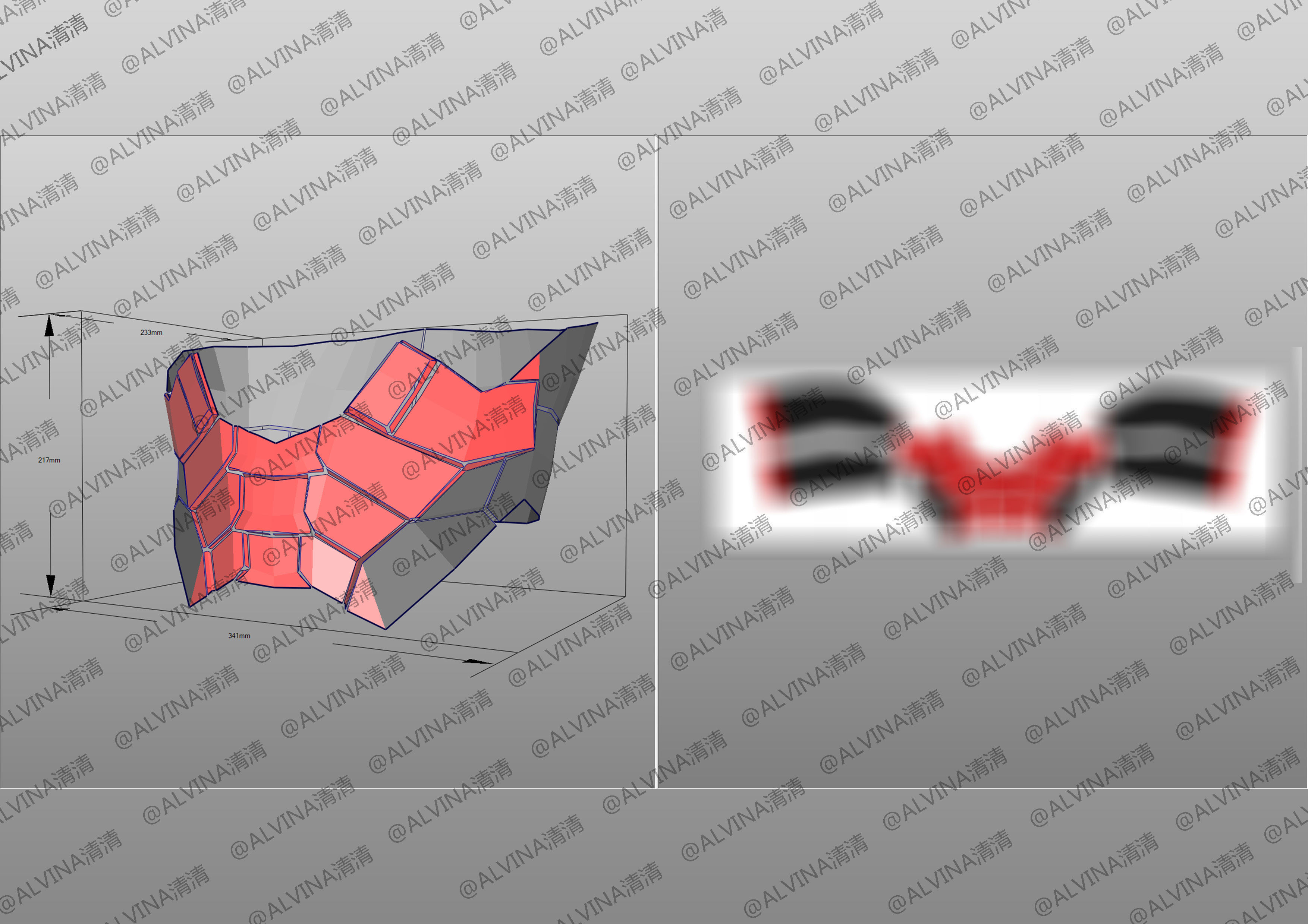 3D model Armorized Deadpool Cosplay Pepakura Foam Full VR / AR / low ...
