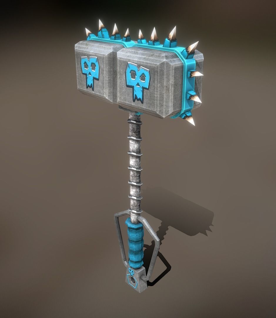 3D model Weapon Hammer Stylized VR / AR / low-poly | CGTrader