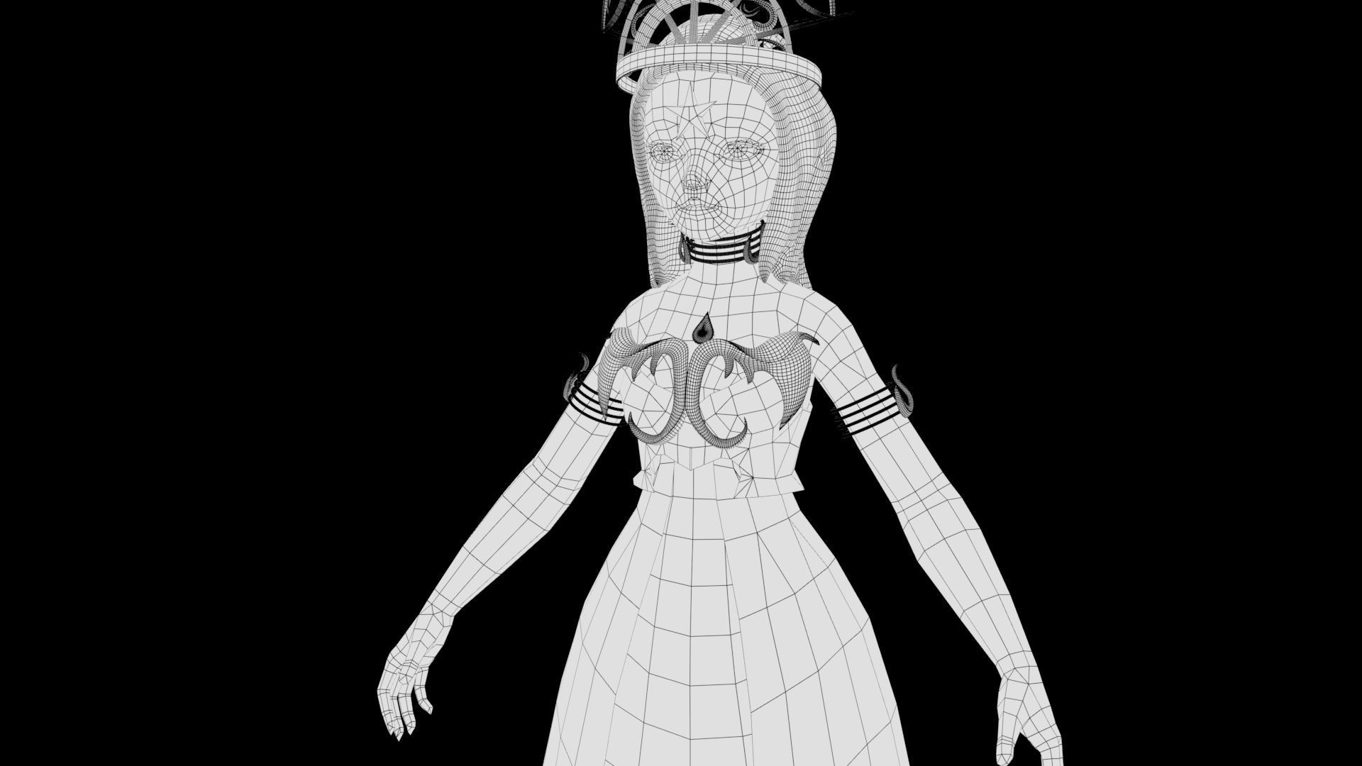 Girl toonish 3D model | CGTrader