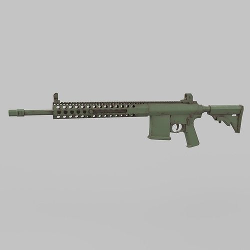 3D model M4 gun VR / AR / low-poly | CGTrader