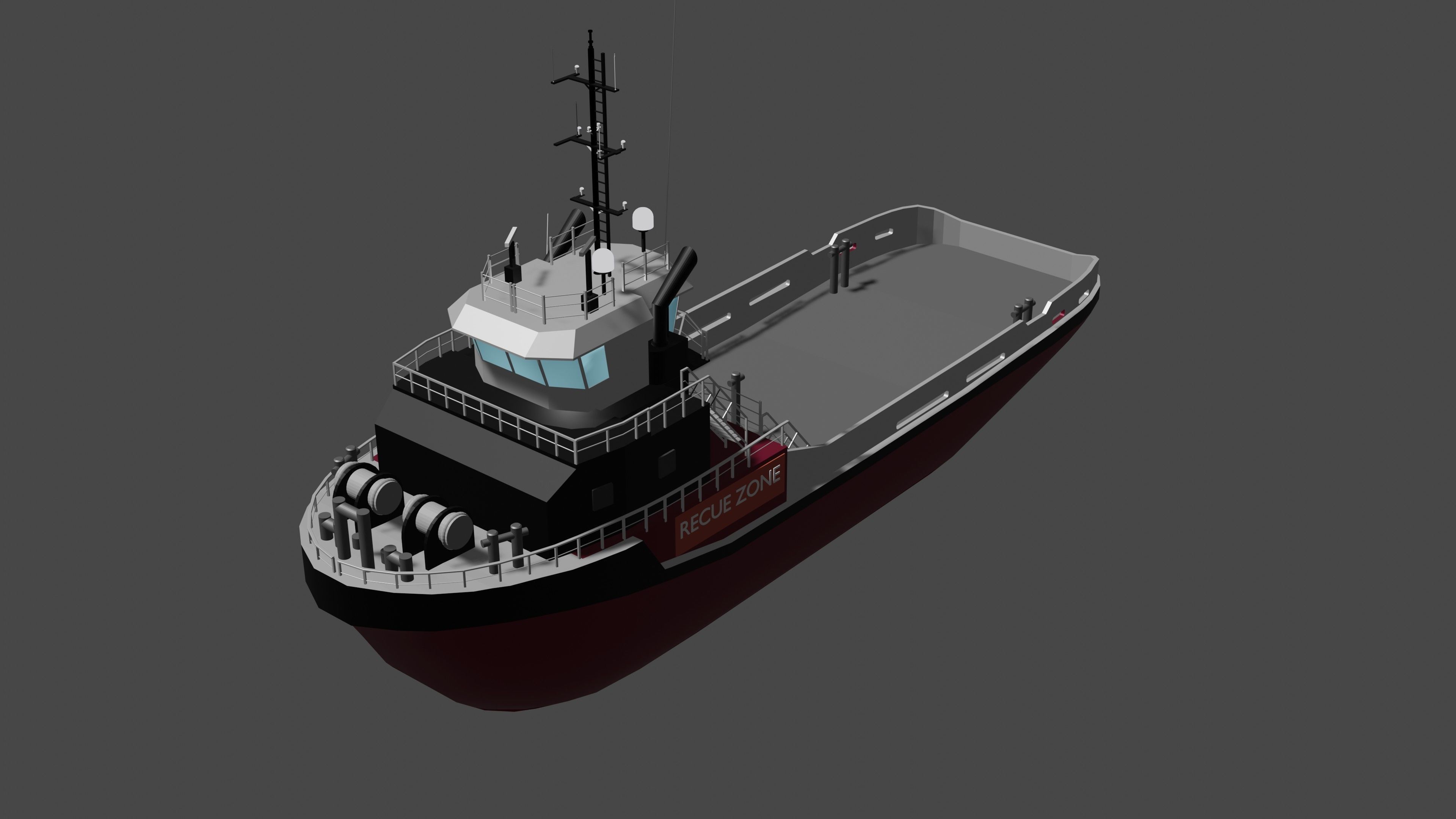 Rescue Zone Ship 3d Model 3D model 3D model | CGTrader