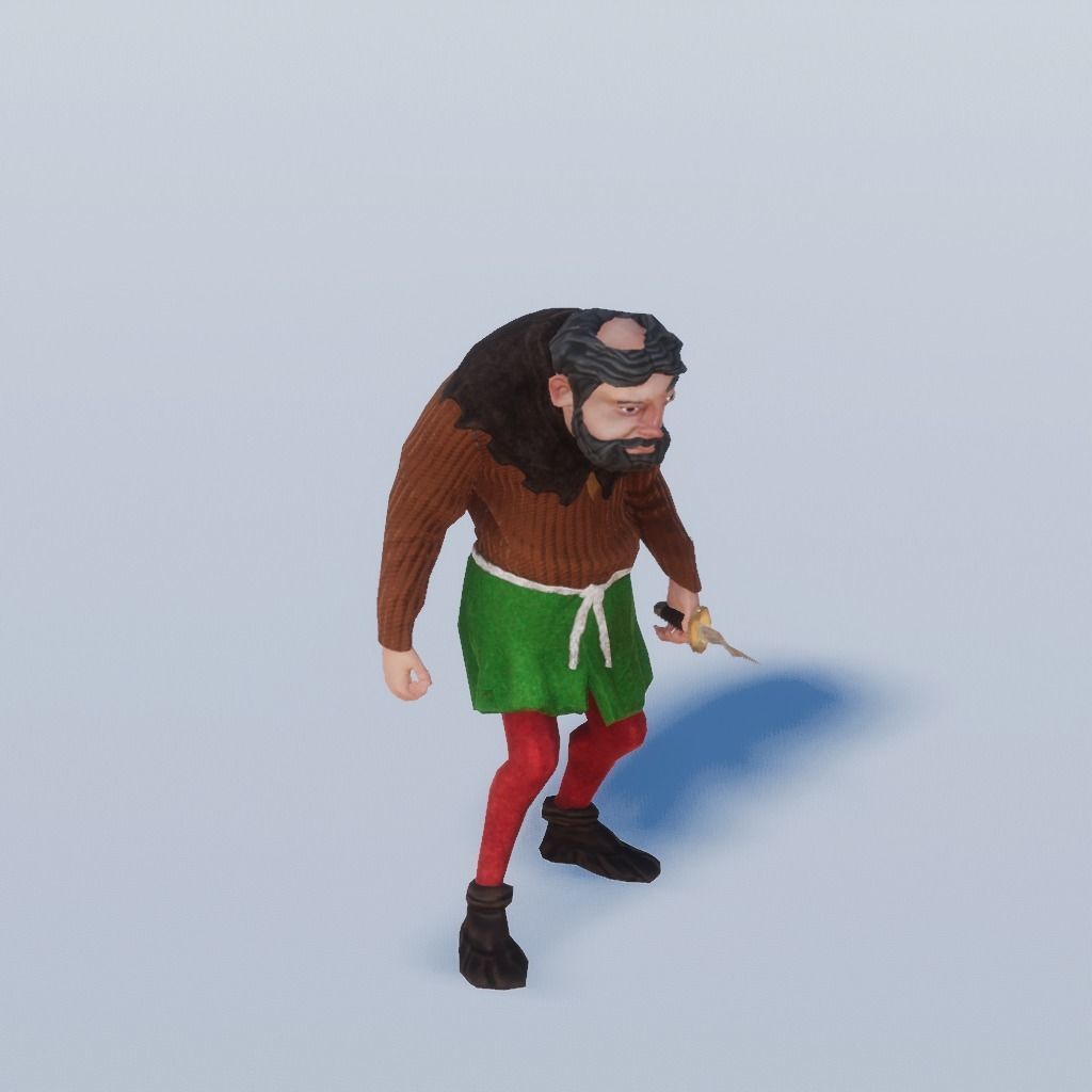 3D model MEDIEVAL STYLIZED CHARACTERS VOL 5 - HOBOS VR / AR / low-poly ...