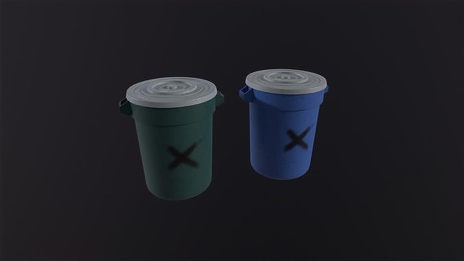 3D model Trash Can 3D Model VR / AR / low-poly | CGTrader