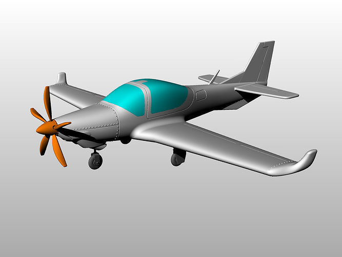 Airplane Grob 120 TP 3D model 3D printable | CGTrader