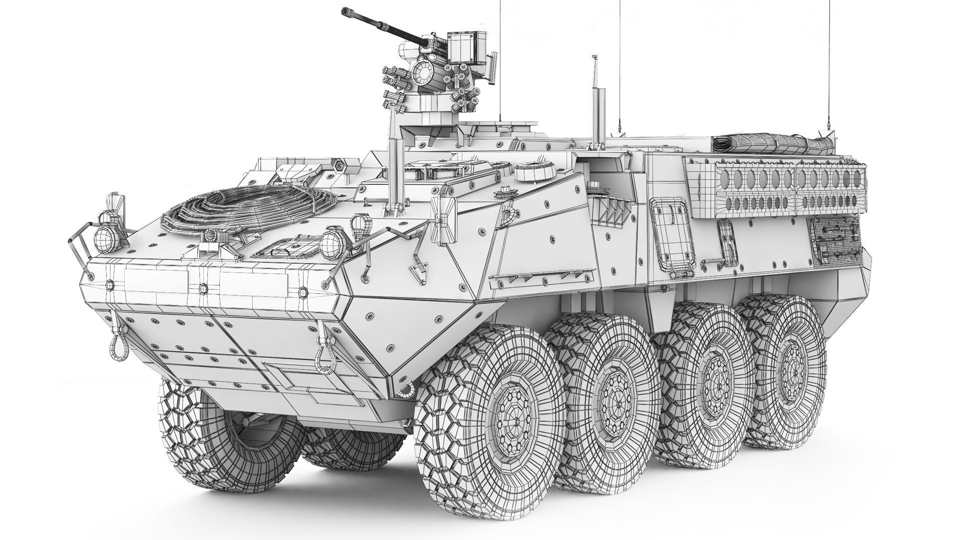 M1126 Stryker 2002 3D model | CGTrader