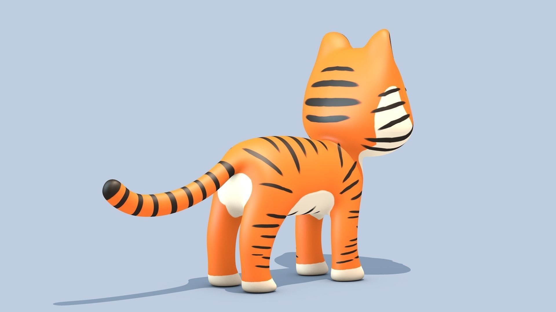 3D model Cartoon Tiger VR / AR / low-poly | CGTrader