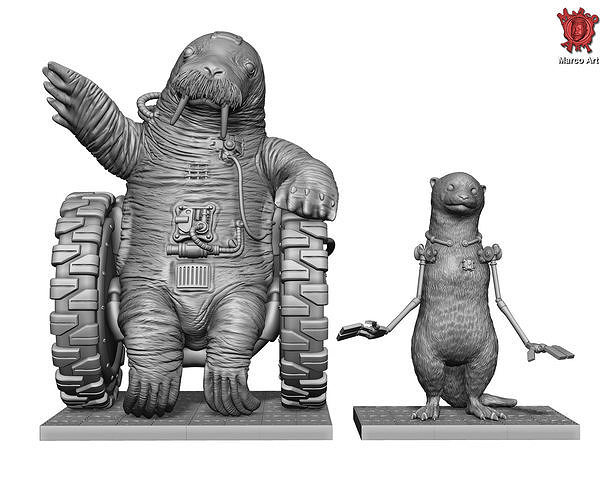 guardians of the galaxy 3 Lylla and Teefs 3D file 3D model 3D printable ...