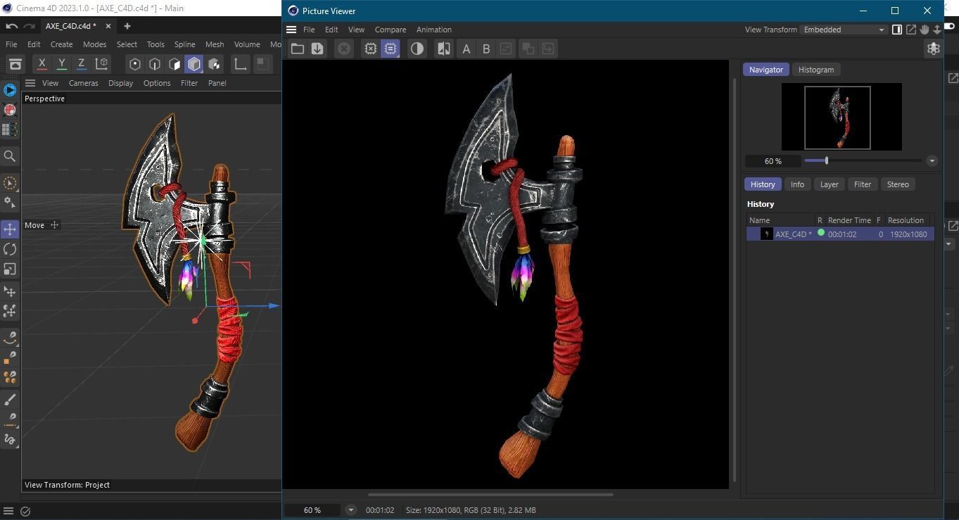 3D model Stylized Axe VR / AR / low-poly | CGTrader