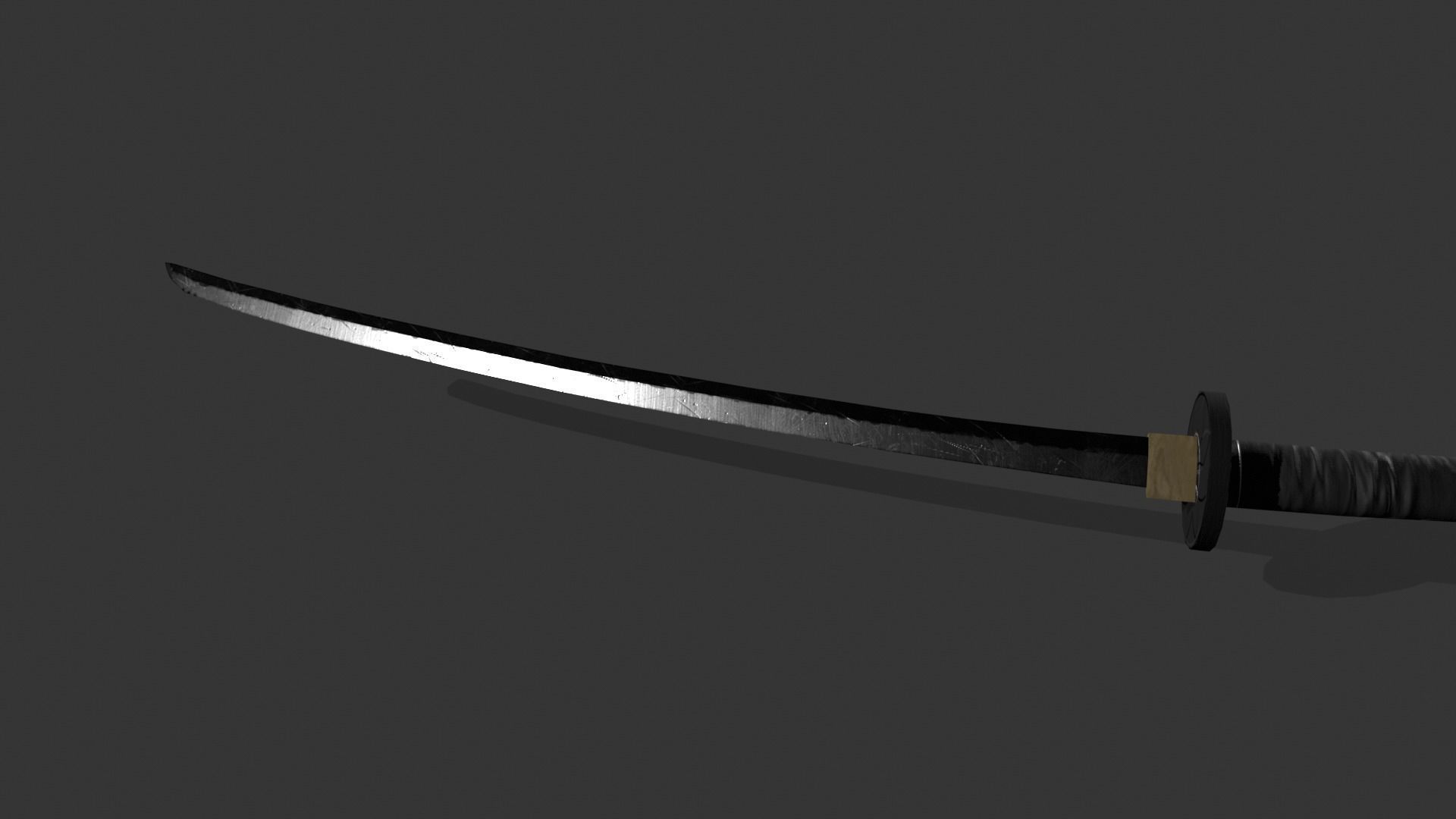 3D model Simple Katana VR / AR / low-poly | CGTrader
