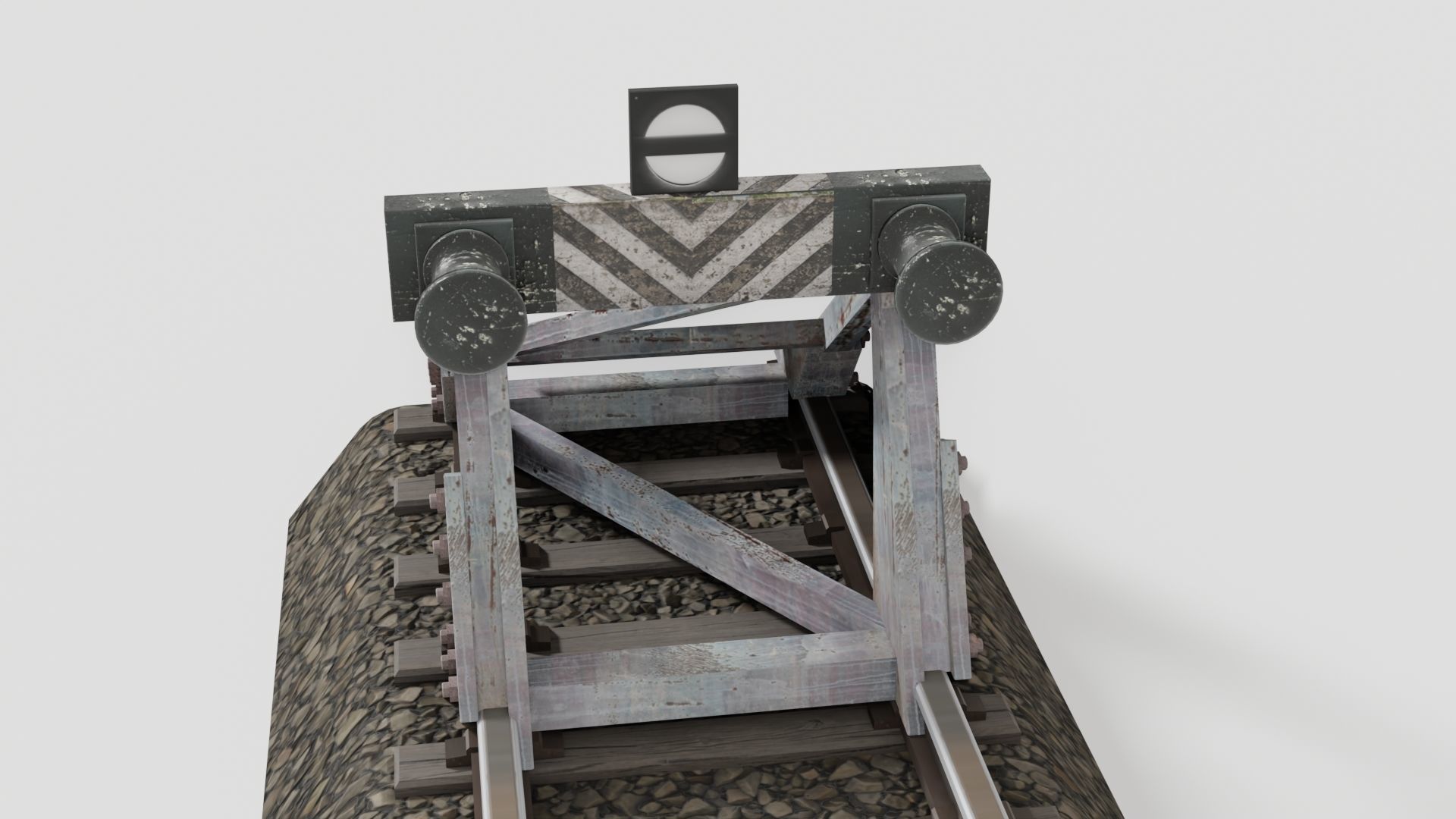 3D model Railway buffer model VR / AR / low-poly | CGTrader