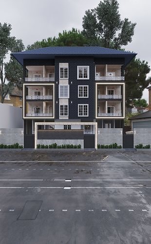 Exterior residential Building 3D model | CGTrader