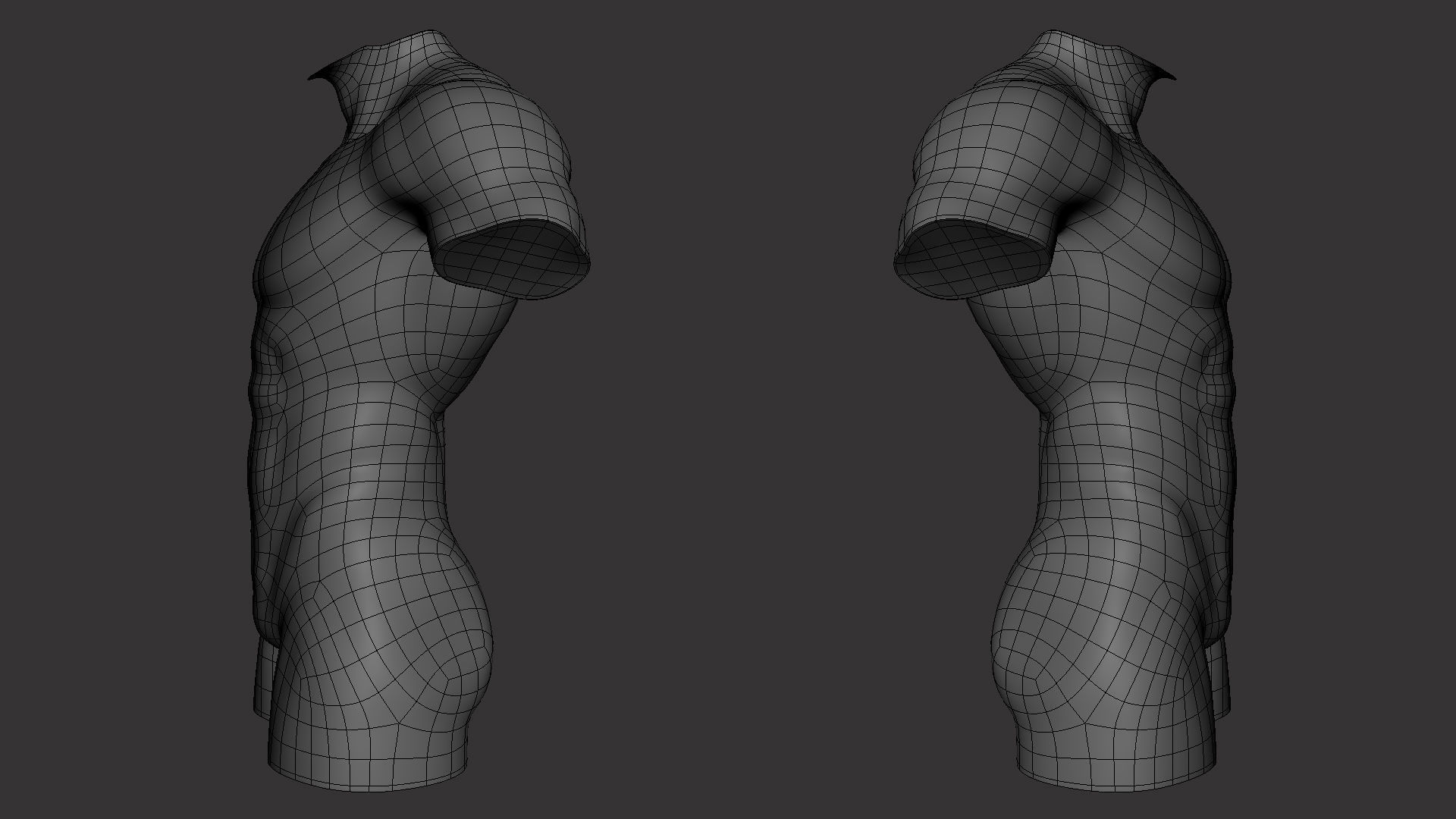 3D model Male Torso VR / AR / low-poly | CGTrader