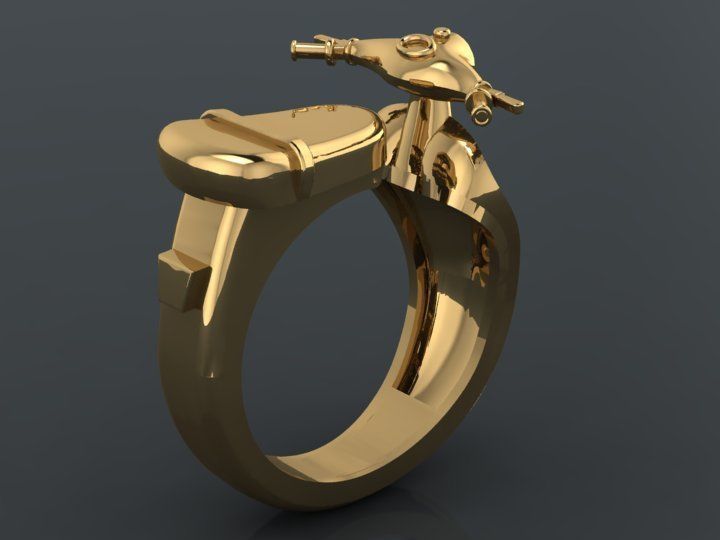 motorcycles rings 3D model 3D printable | CGTrader