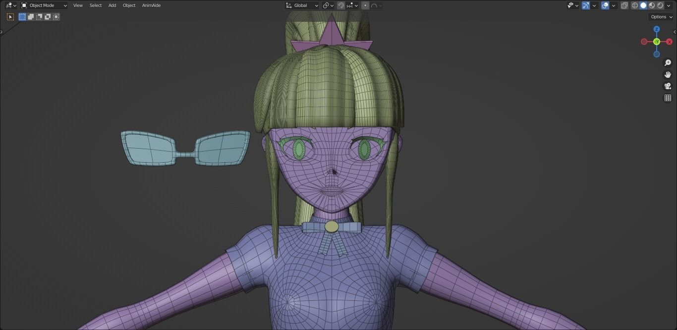 Twilight Sparkle EqG Cel-Shaded free 3D model rigged | CGTrader