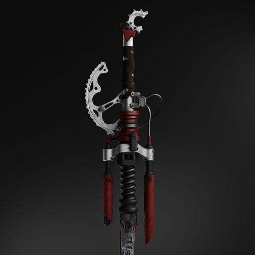 sci-fi sword 3D model | CGTrader