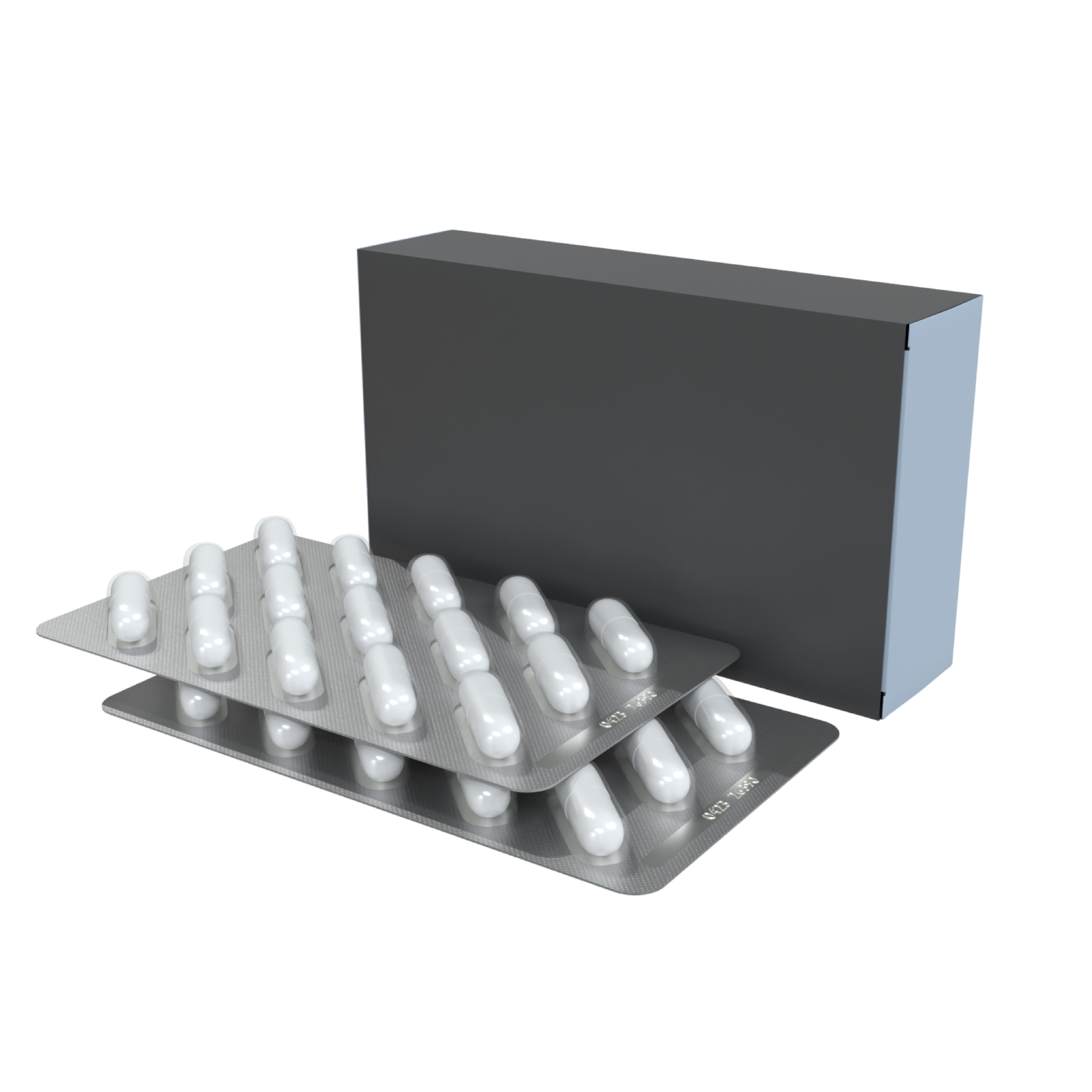 Capsule Blister card 3D model and 3D mockup 3D model | CGTrader