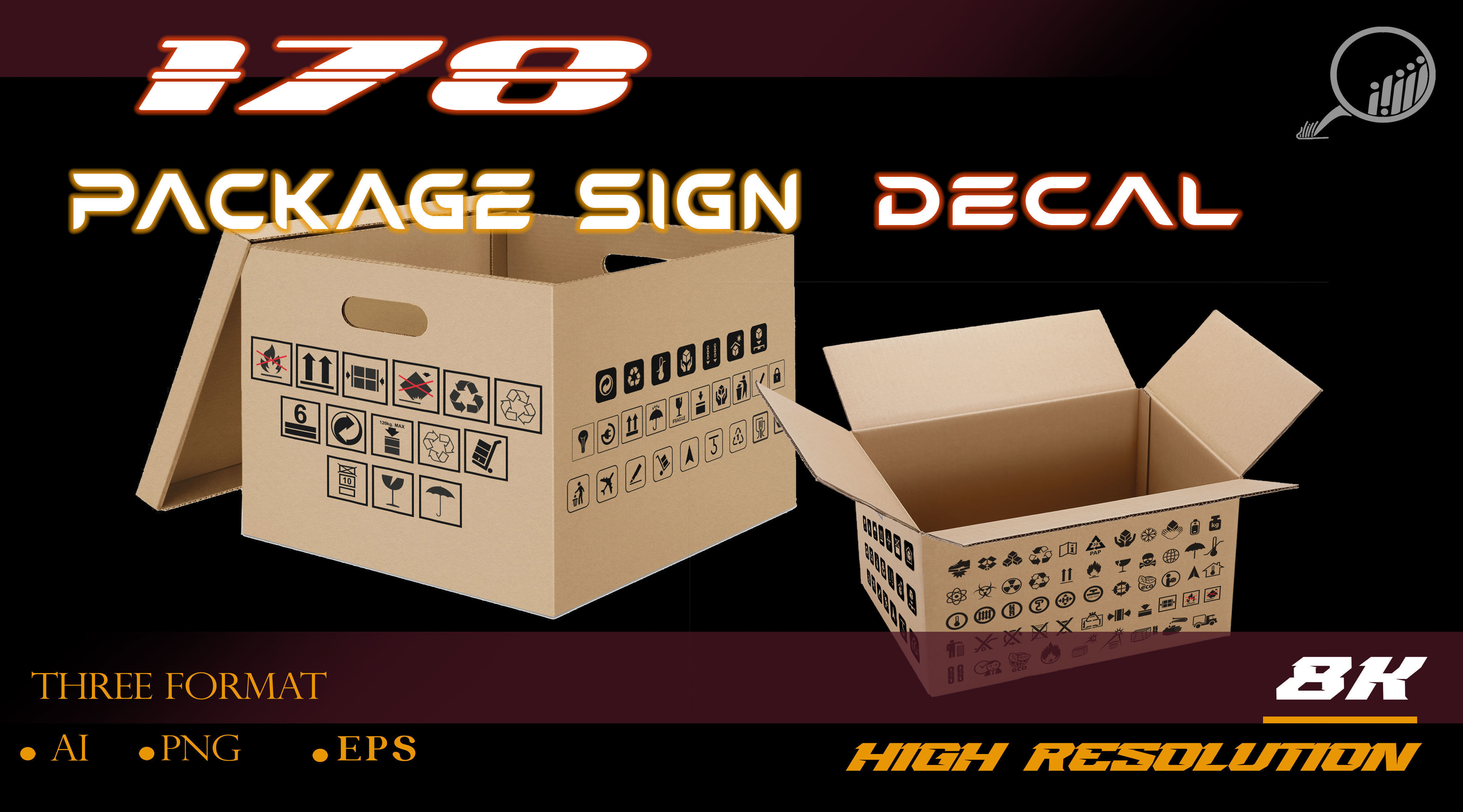 package sign decal Texture | CGTrader
