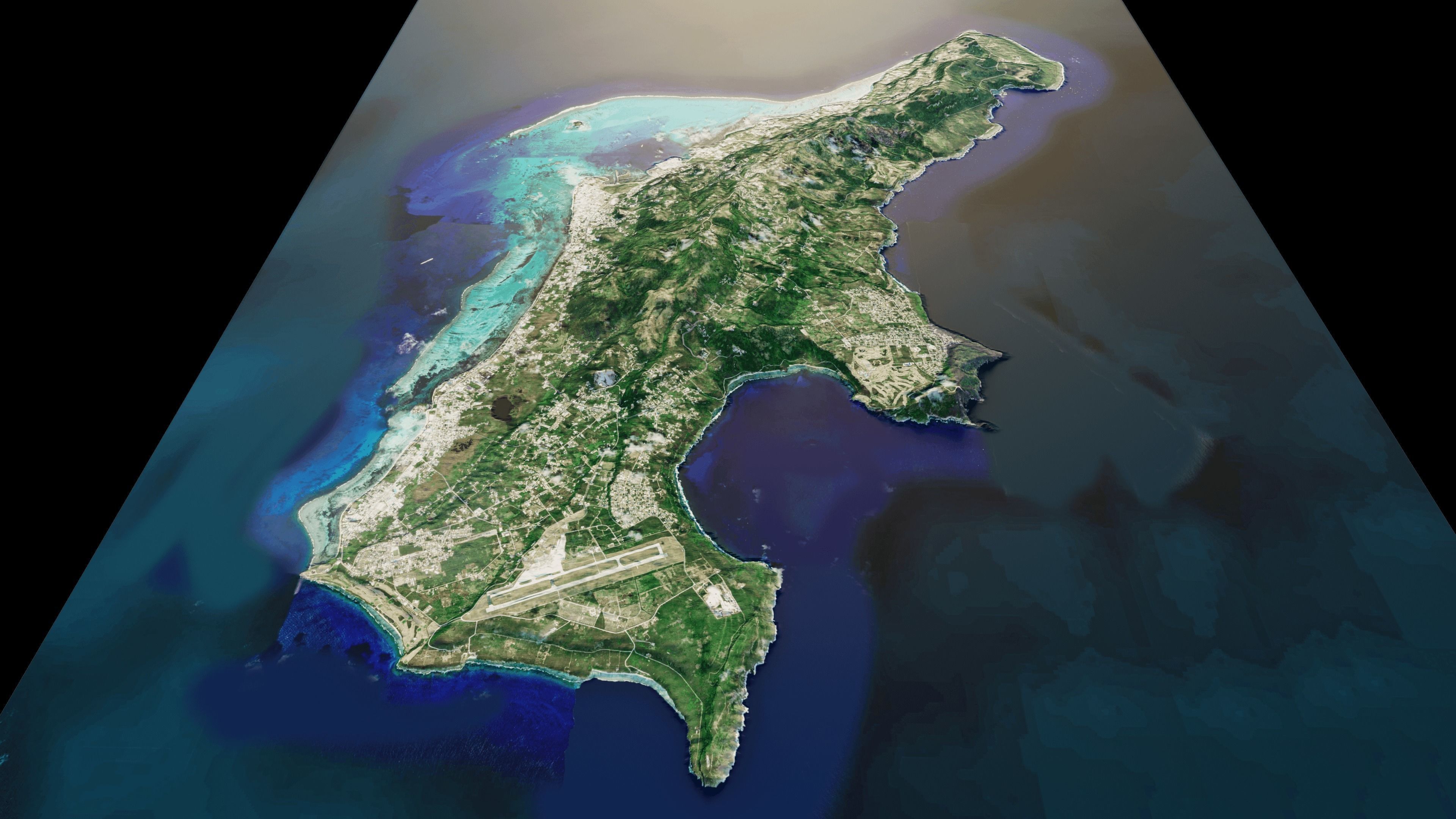 Saipan island 3d Model Terrain 3D model | CGTrader