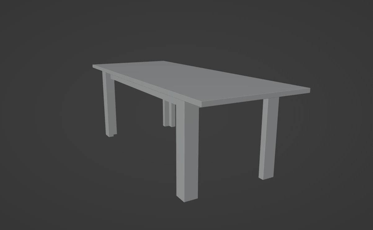 Dining Table Set 3D model 3D model | CGTrader