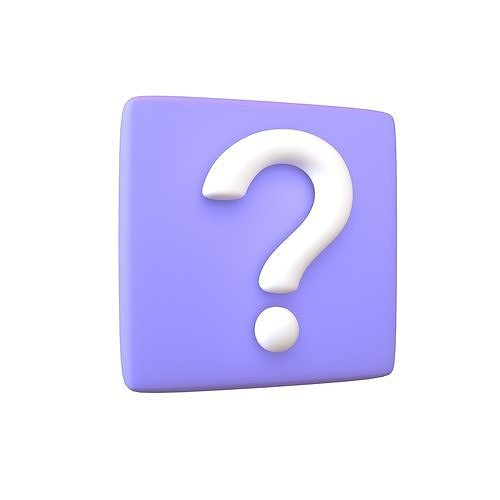 3D model Question Mark Speech bubble V2 003 VR / AR / low-poly | CGTrader